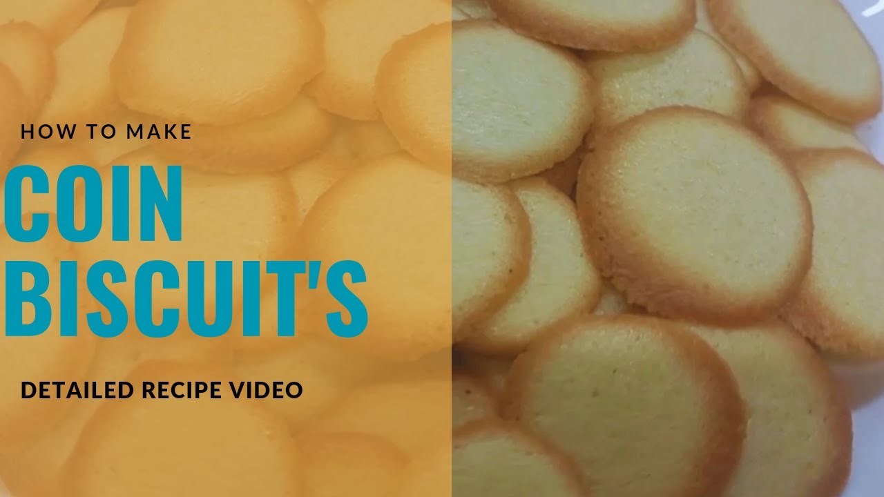 How to make coin biscuit | coin biscuit bananay ka tarika | baby biscuit | egg drop biscuit ...