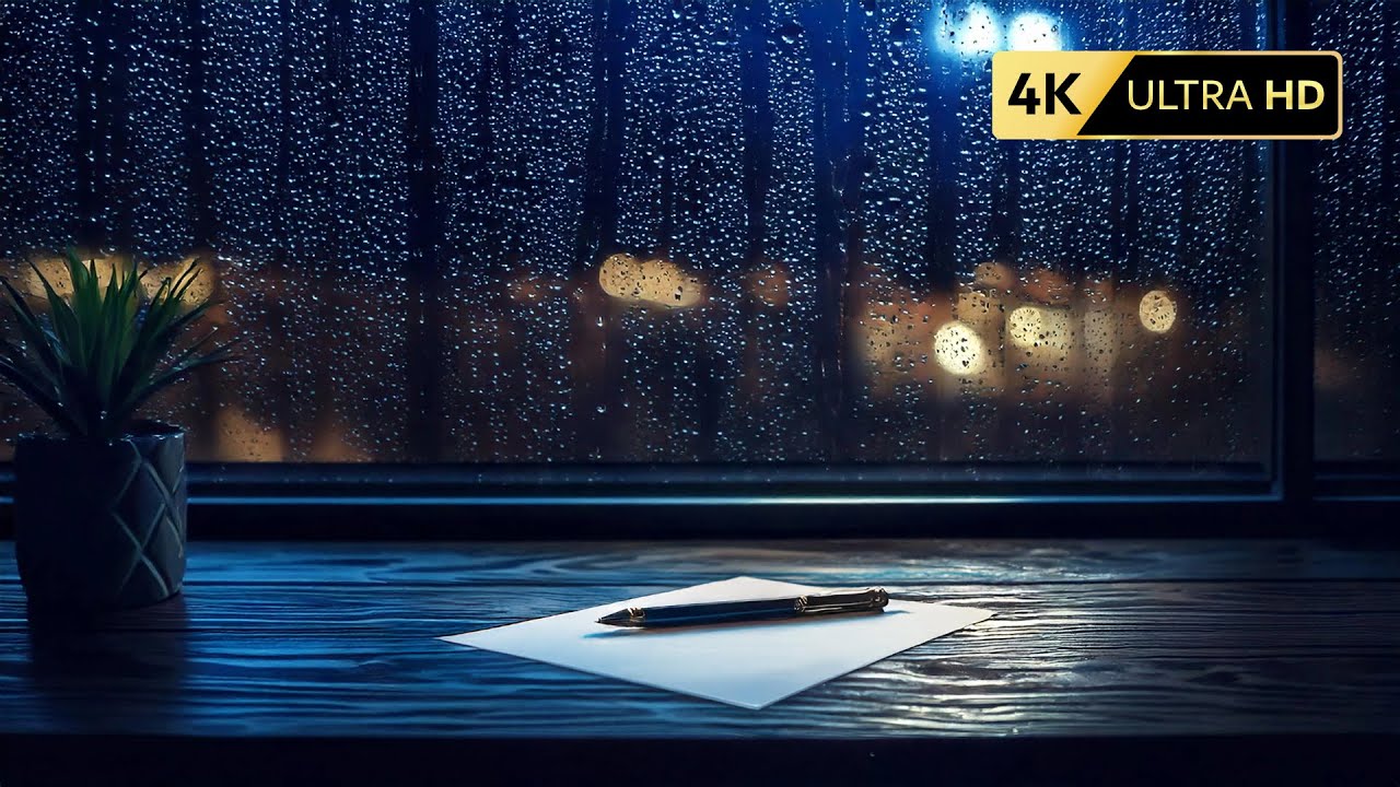 Calm Mind & Heart: 5 Hours of Thunderstorm & Rain Desk View by the ...