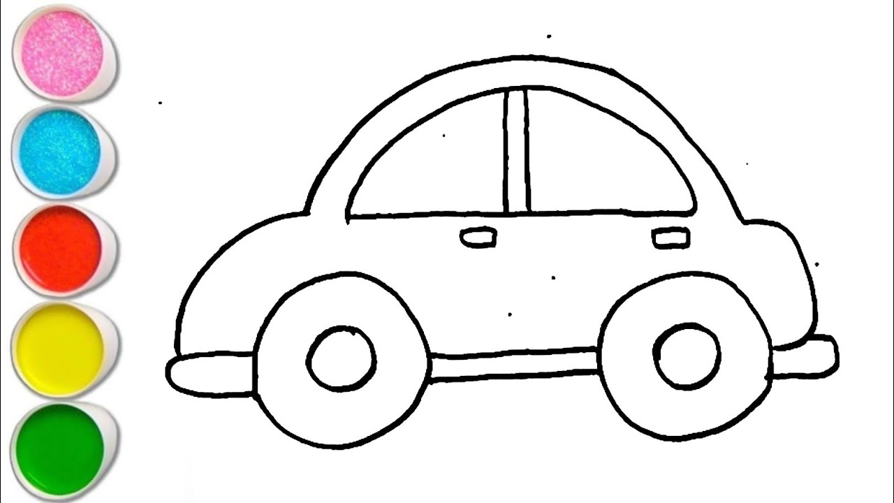 Cute Care Drawing, Painting and Coloring For Kids and Toddlers_ Easy ...