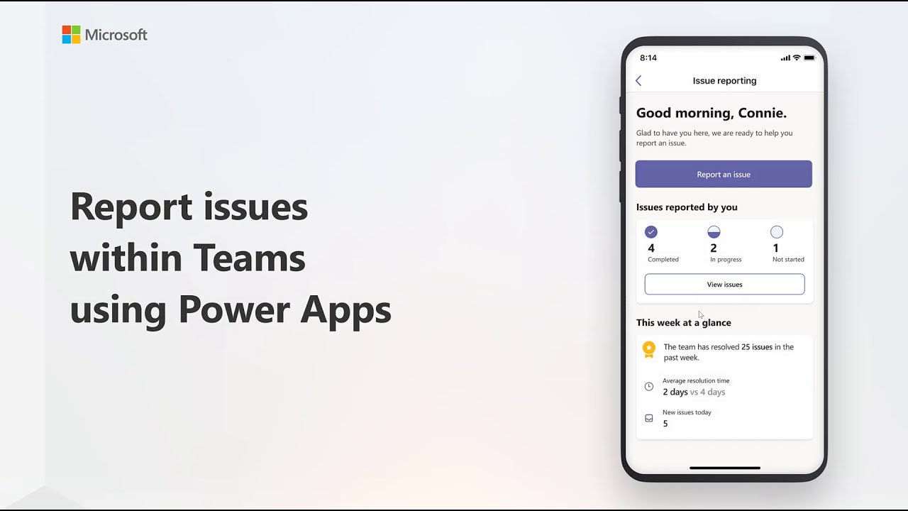 Microsoft Teams Issue Reporting App - YouTube