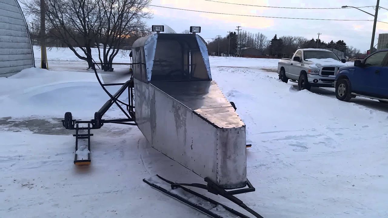 Snow plane with Subaru engine - YouTube