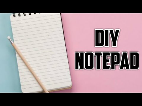 How to make notepad at home | DIY notepad | Making notepad at home ...