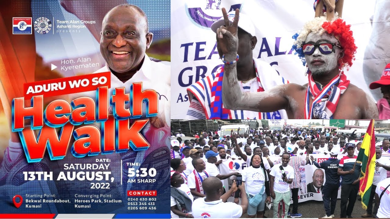 Alan Cash 'Aduru Wo So' Health Walk - YouTube