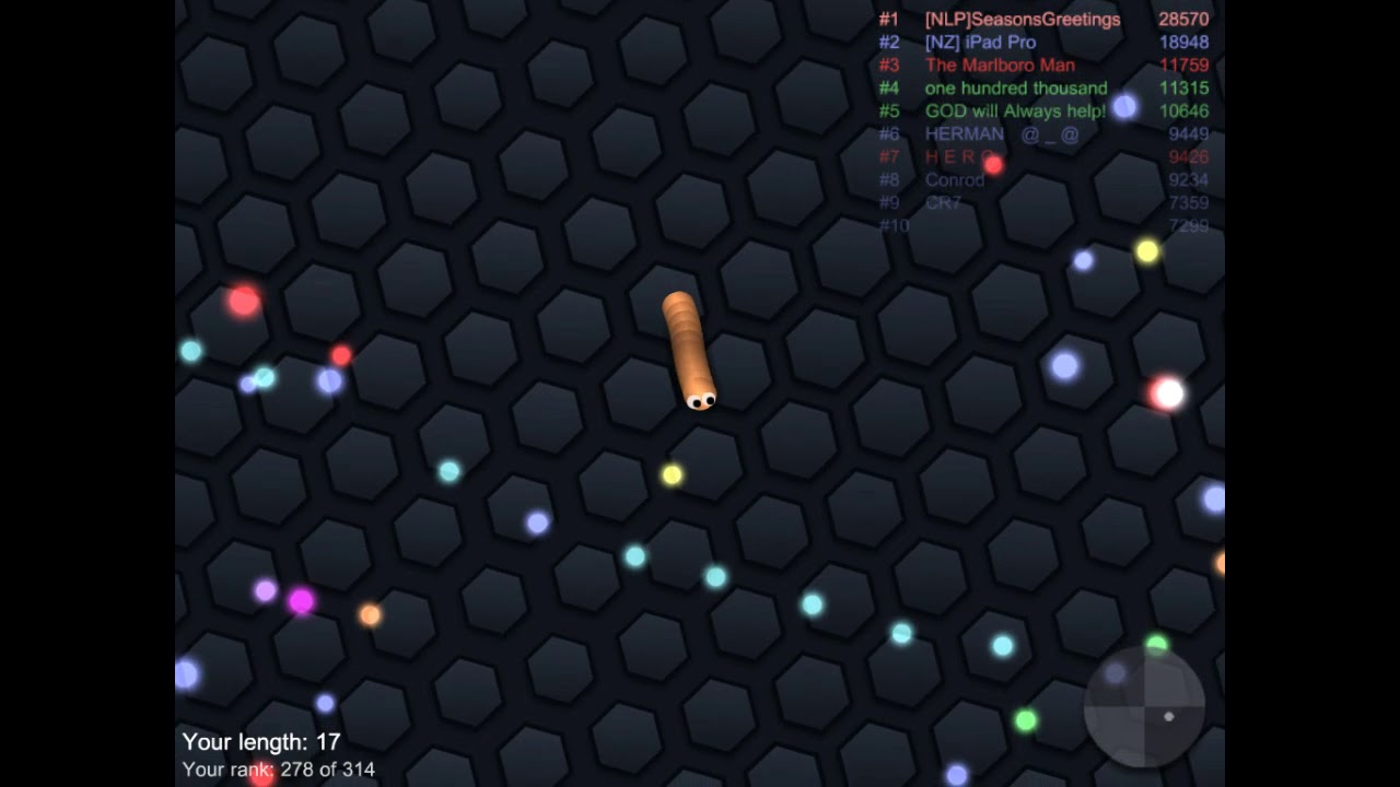 Test gameplay - 720p 60fps slither.io - Samsung Galaxy Tab A - YouTube
