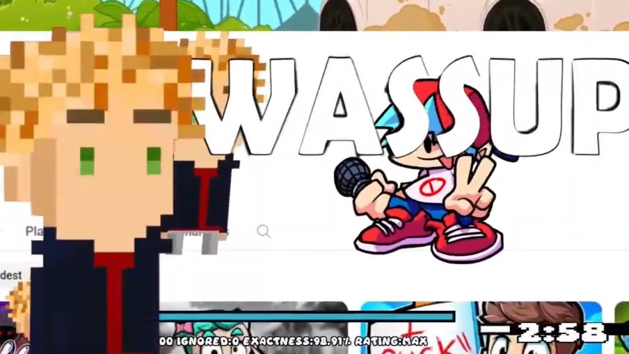 FNF | Lore Awesomix but DJ Cook sings it - YouTube