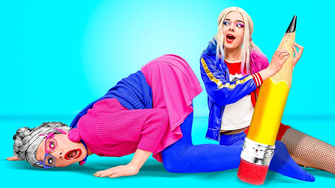 Ich VS Oma Malerei Herausforderung | DIY Malerei Hacks Schlacht von Ha ...