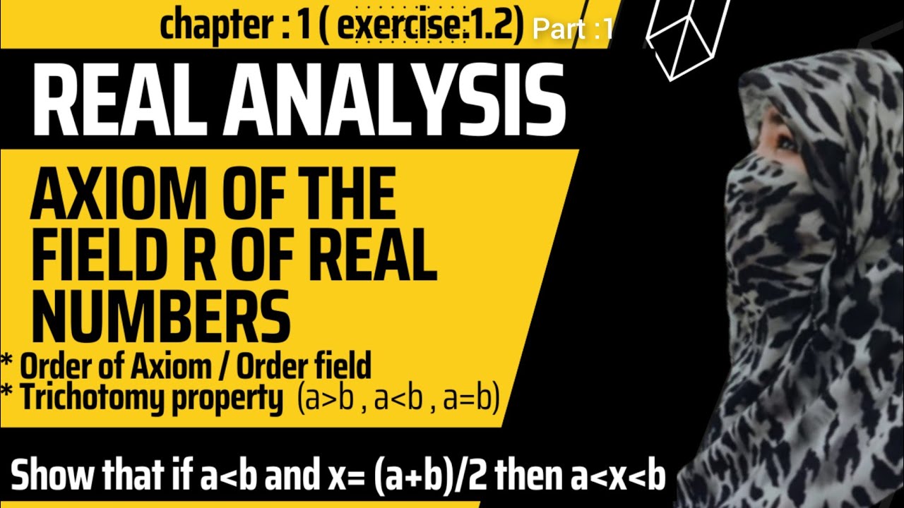 Real analysis "Axioms for the field of real number" Exercise 1.2 - YouTube