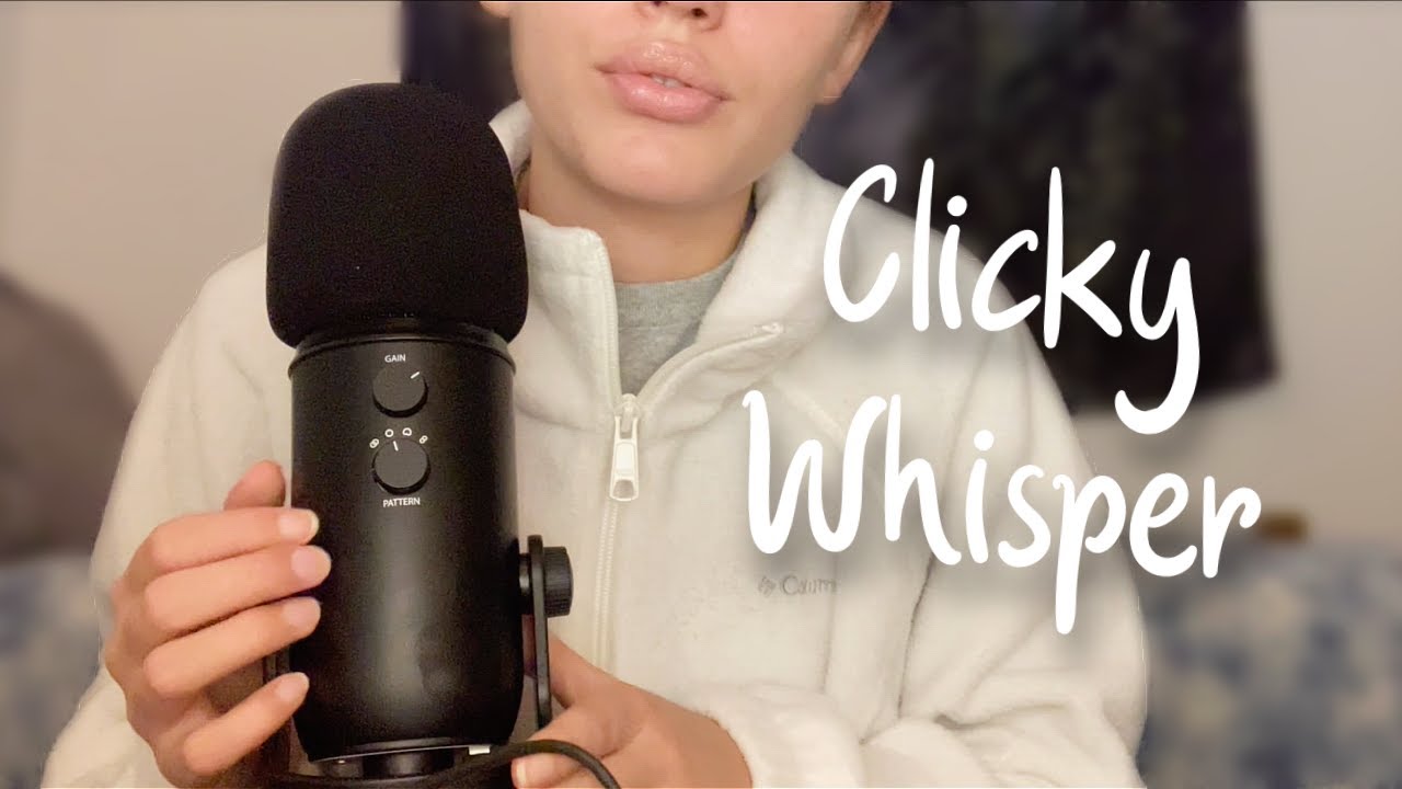 CLICKY ASMR Trigger Words for Sleep *with soft hand movements - YouTube