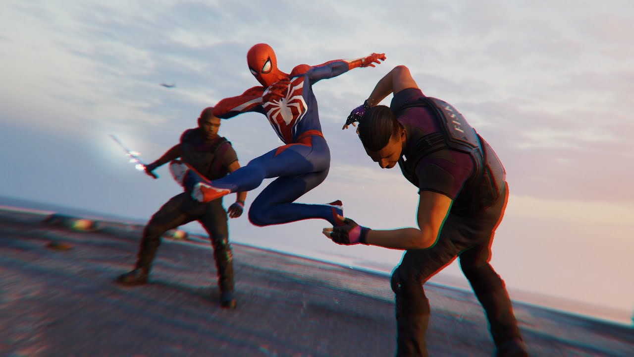 Spider man fighting commandos - YouTube