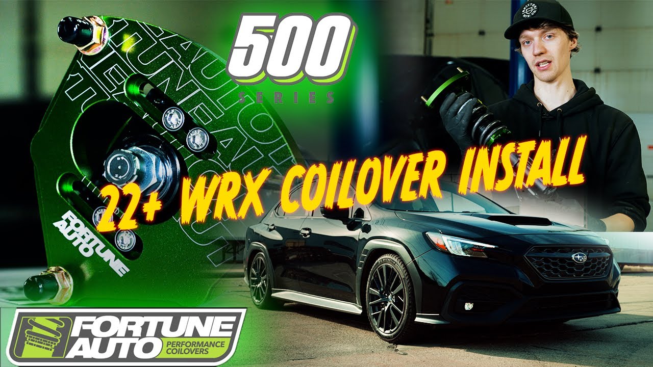 BRAND NEW Subaru WRX Gets FORTUNE AUTO 500 Coilovers Installed!!! - YouTube