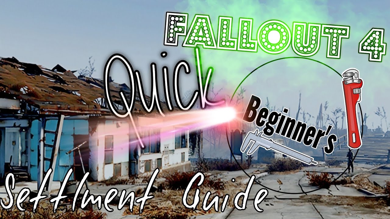 Fallout 4 quick Beginner's guide for settlements - YouTube
