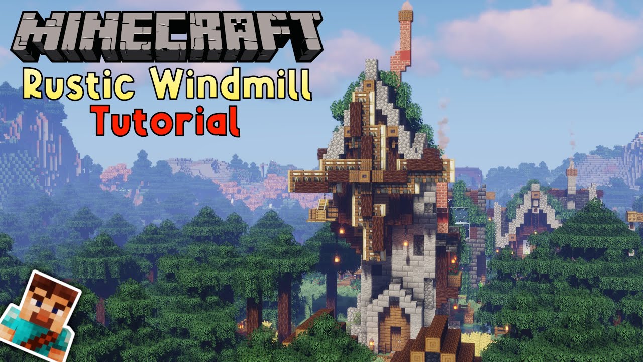 Minecraft Tutorial - Rustic Windmill!! - YouTube