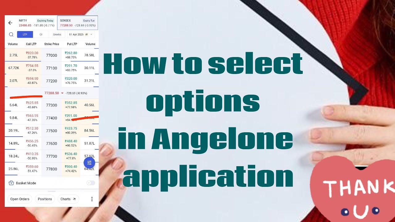 How to search insta options in Angelone application ce/pe - YouTube
