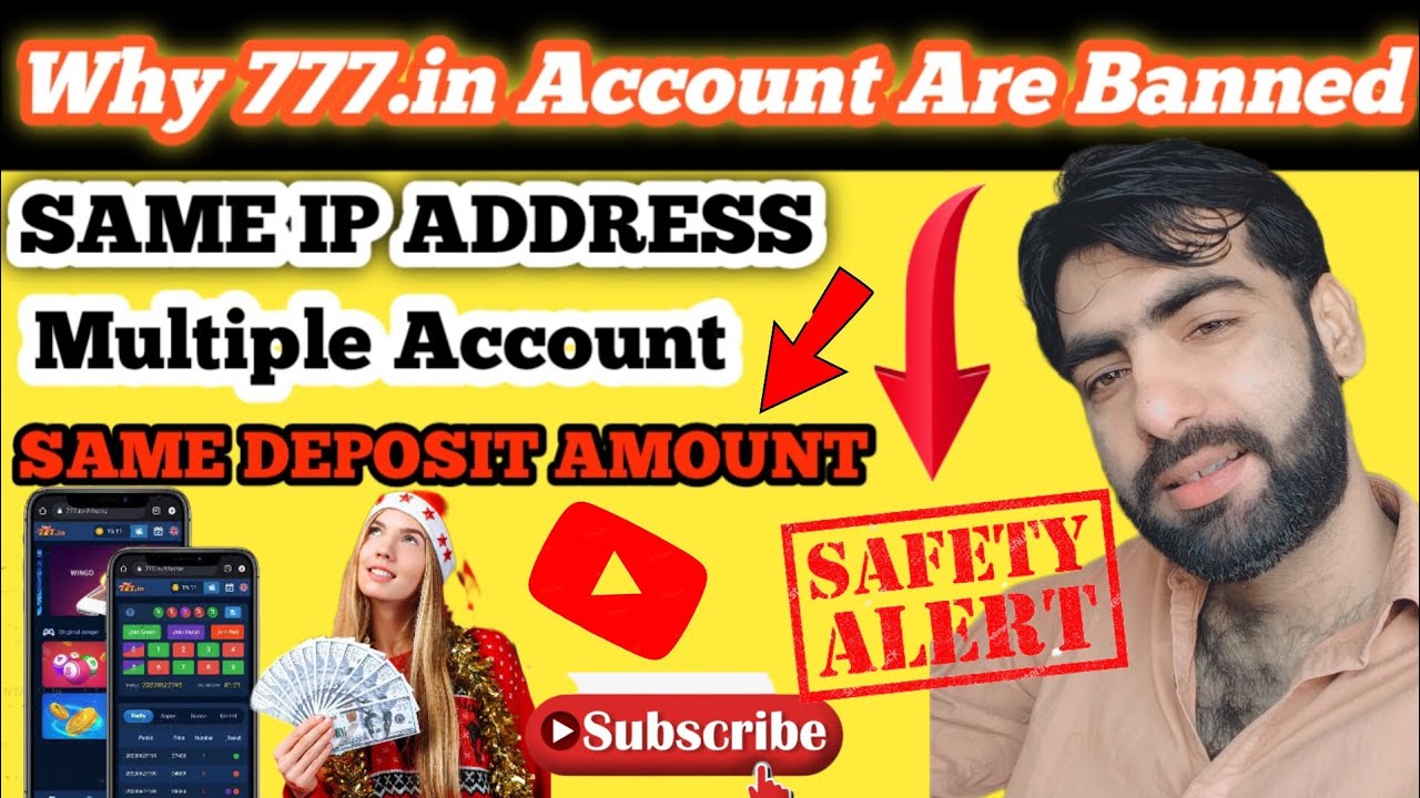 777 ACCOUNT ARE BANNED,SAME IP ADDRESS ISSUES,777 WITHDRAWAL REJECTED ...