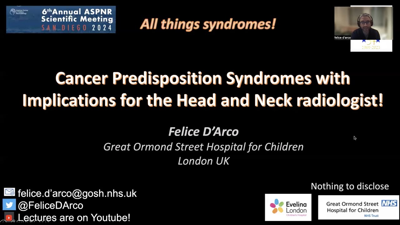 Cancer Predisposition Syndromes: a Neuroradiology Prospective - YouTube