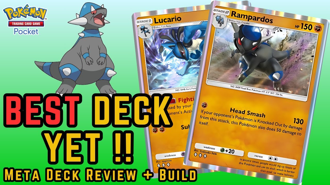 *NEW* INSANE Deck Guide - Rampcario Aggro! | Pokemon TCG Pocket - YouTube