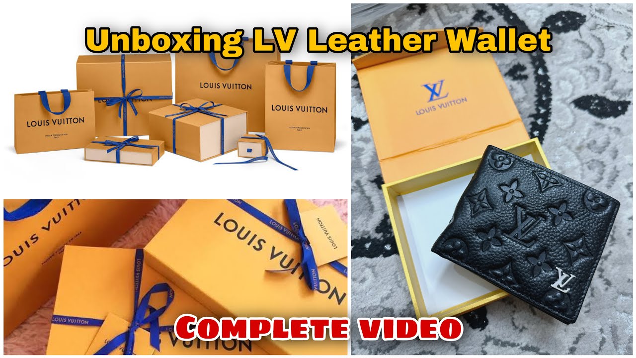 Unboxing LV Leather Wallet || Versace Pakistan || Branded Wallet - YouTube
