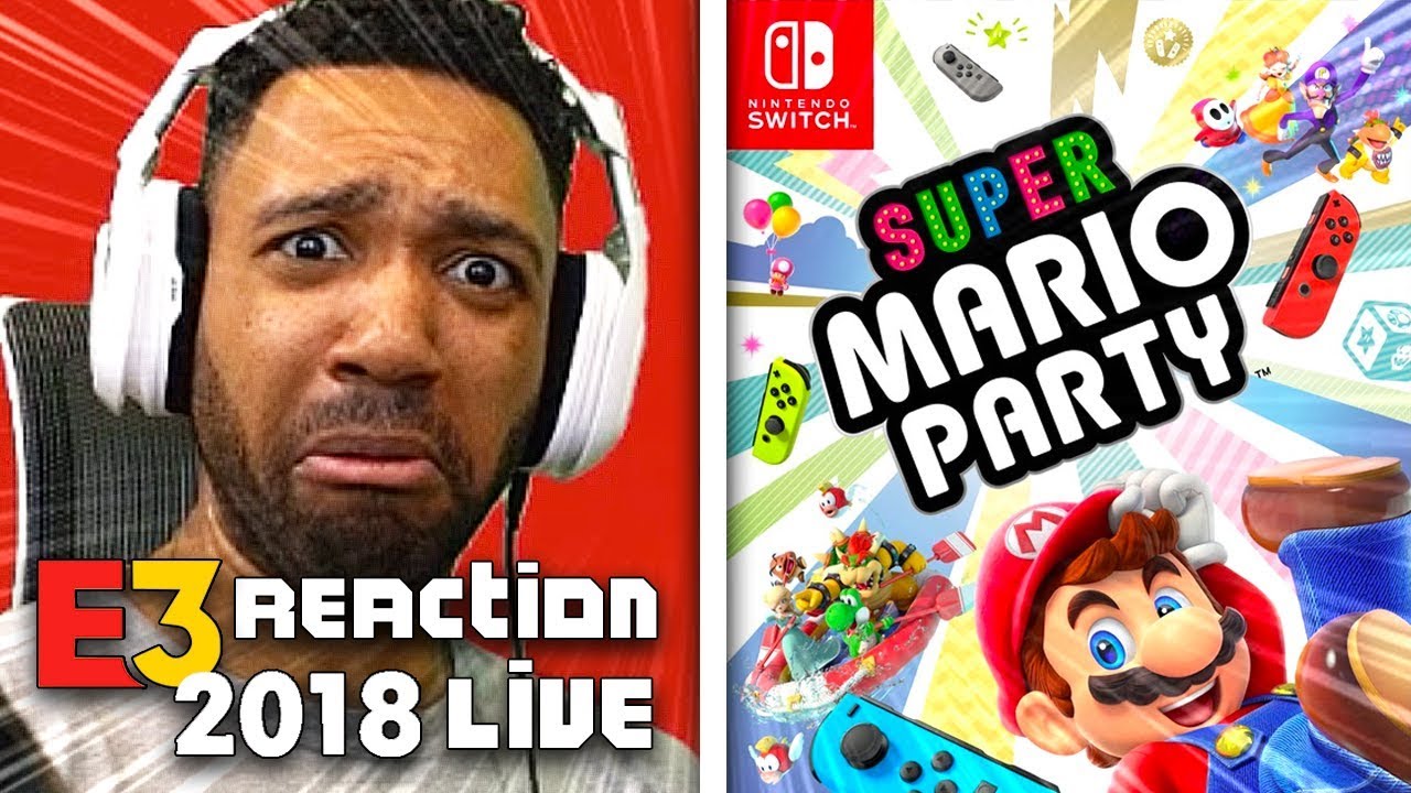 SUPER MARIO PARTY LIVE REACTION! - NINTENDO [E3 2018] | runJDrun - YouTube
