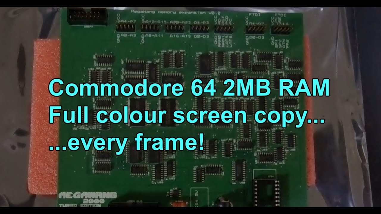 MegaWang 2000 Turbo Edition - 28 - C64 RAM expansion - YouTube