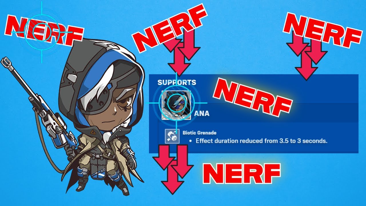 PLAYING THE MOST NERFED HERO IN A ROW IN HISTORY OF OVERWATCH #gaming # ...