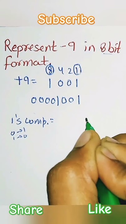 2's complement of negative binary number representation #complement # ...
