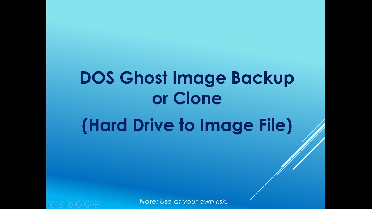 Ghost Backup or Clone Image - YouTube