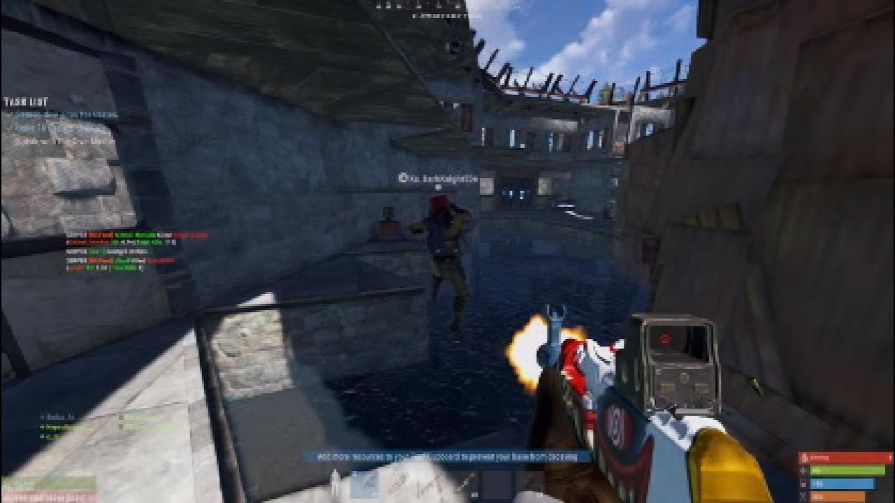 145+ Rockets from 3 raid defenses. Rust Console - YouTube