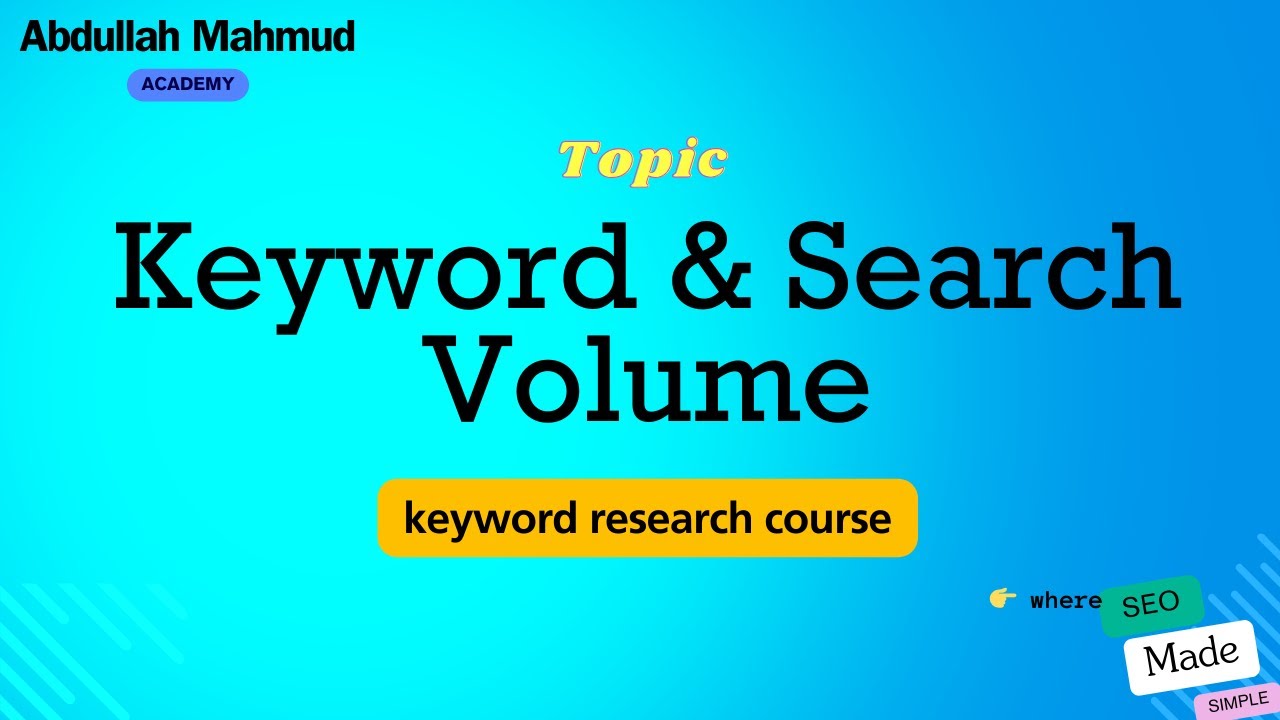 What is Keyword & Search Volume (কিওয়ার্ড এবং সার্চ ভলিউম ) - Keyword ...