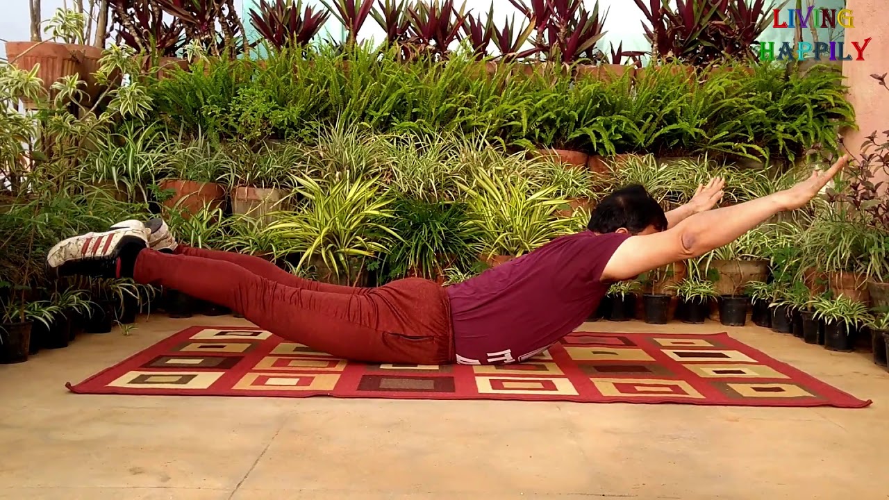 Superman Plank || Plank# 50 || Living Happily Exercise Academy - YouTube