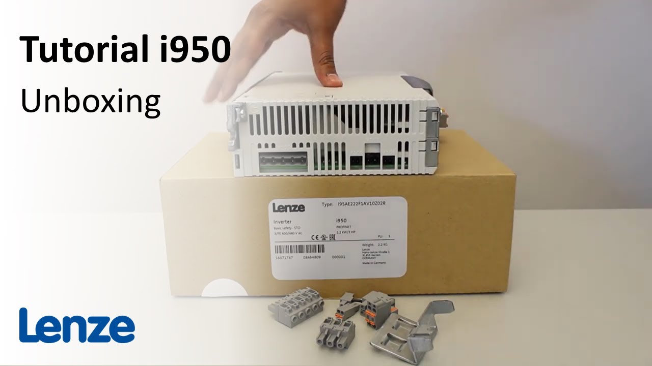 Lenze i950 servo inverter: Unboxing - YouTube