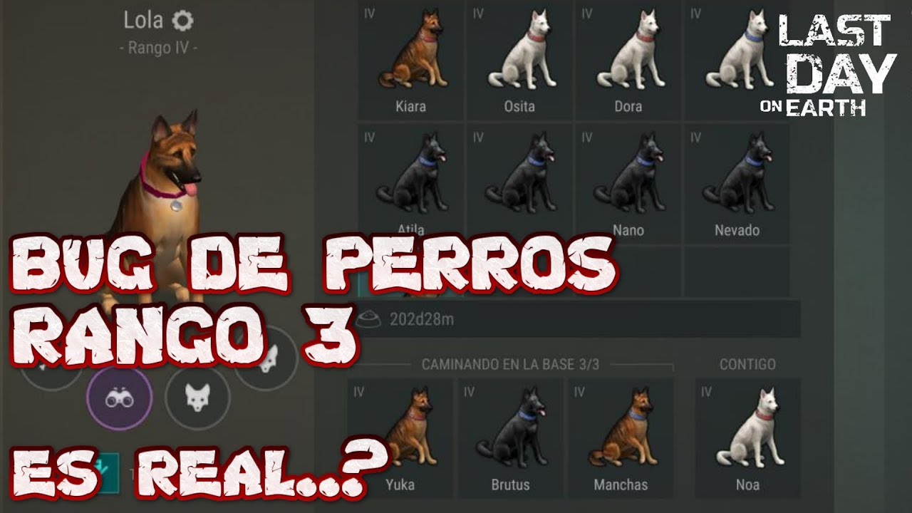 EL BUG DE PERROS RANGO 3, ¿ES REAL..? | LAST DAY ON EARTH: SURVIVAL ...