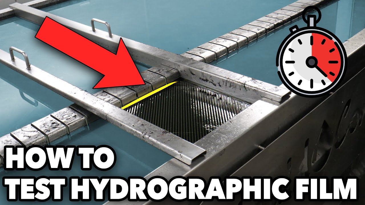 How to TEST Hydrographic Film for Soak Times. - YouTube