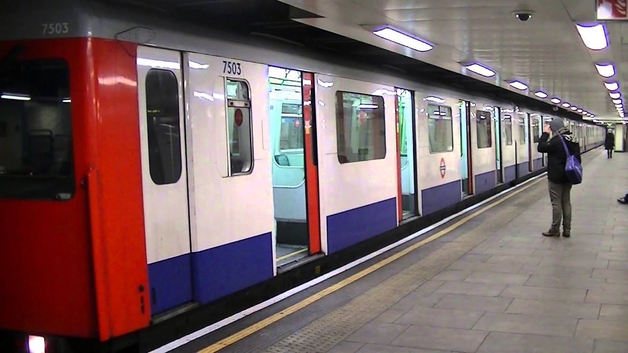 London Underground D Stock 7503 and 7116 at Mile End - YouTube
