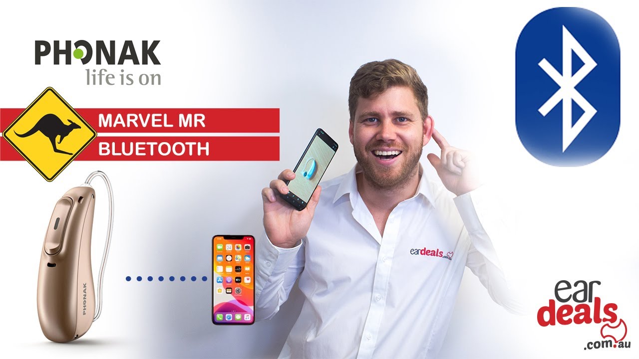 Bluetooth - Phonak Audéo Marvel M-R Rechargeable hearing aid - YouTube