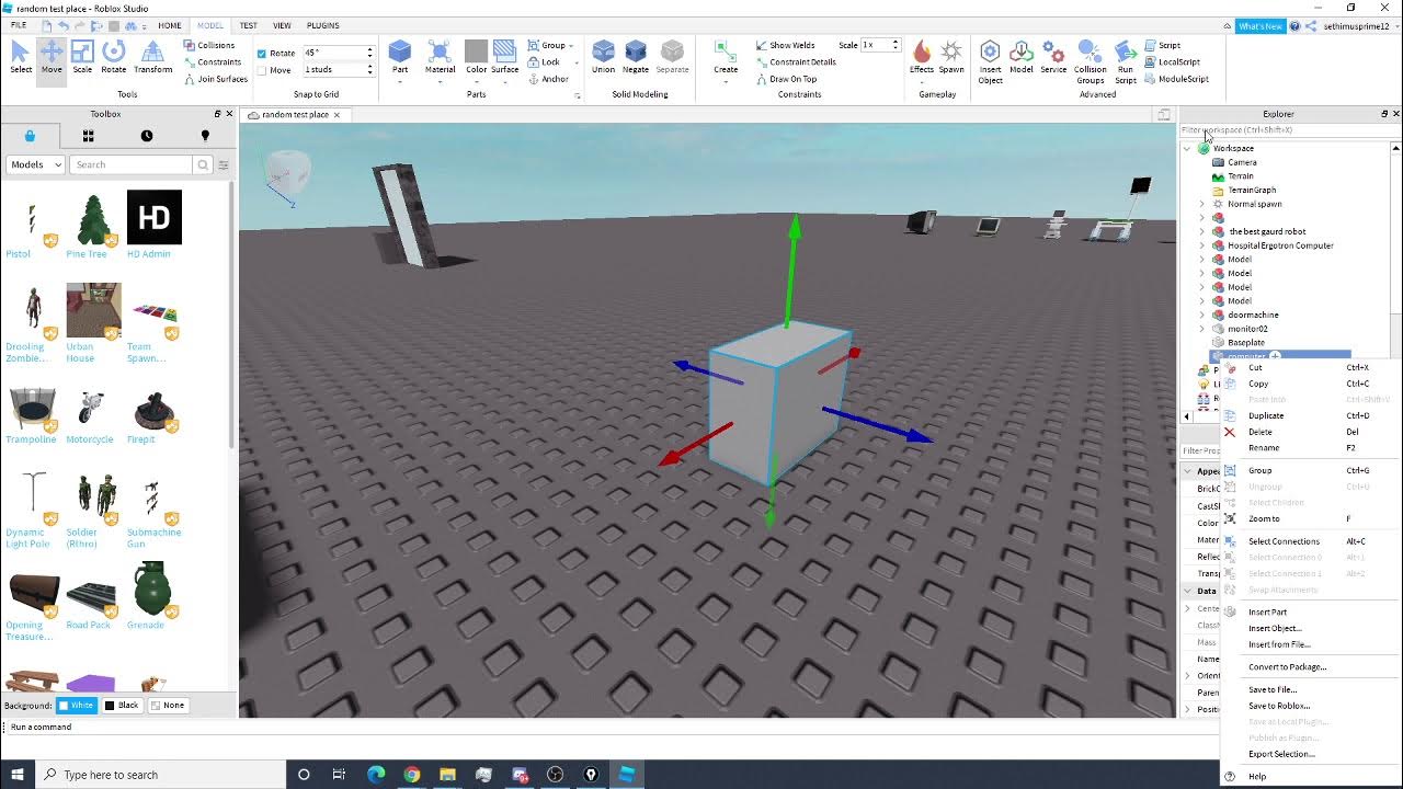programing roblox E1 - YouTube