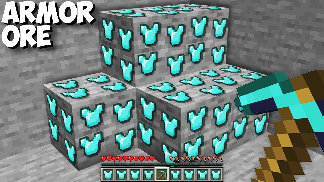 What ARMOR inside this ARMOR ORE in Minecraft ? I found SECRET ARMOR ...