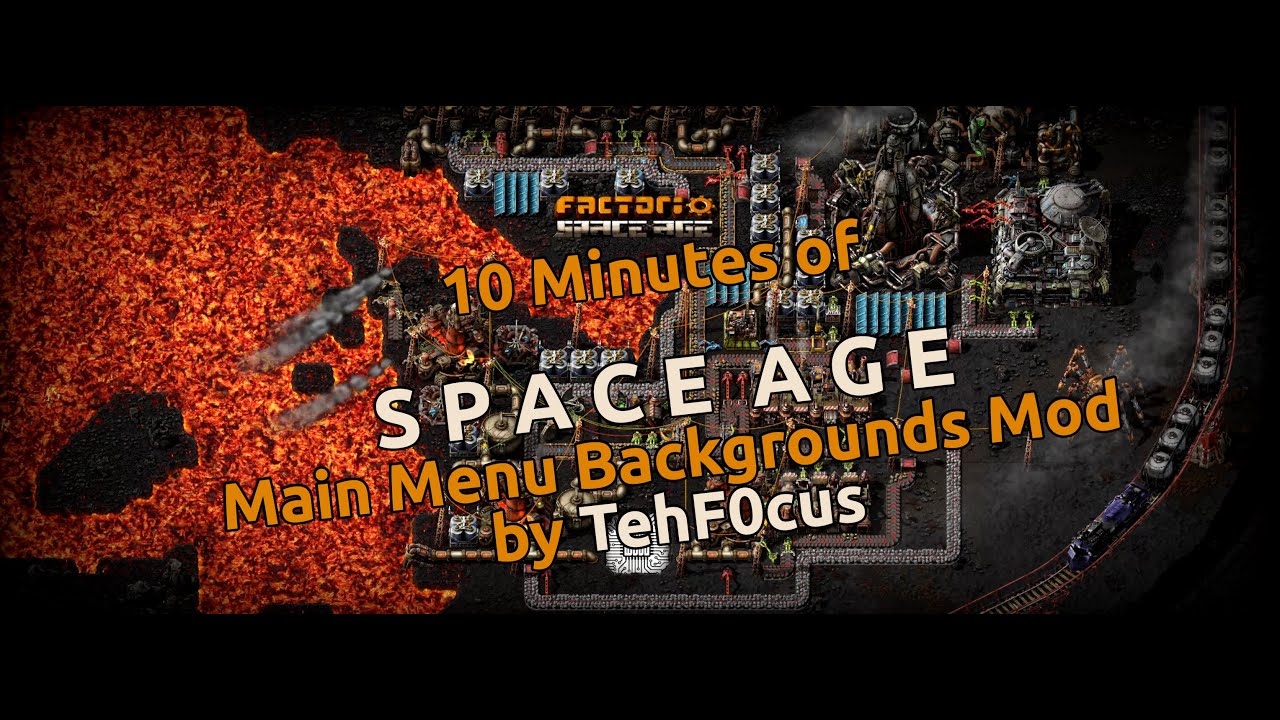 Factorio Space Age Main Menu Backgrounds Mod by TehF0cus - YouTube