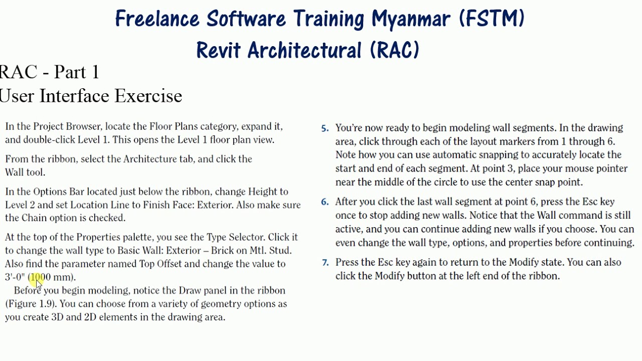 Revit User Interface Tutorial - Part 1.2 - YouTube