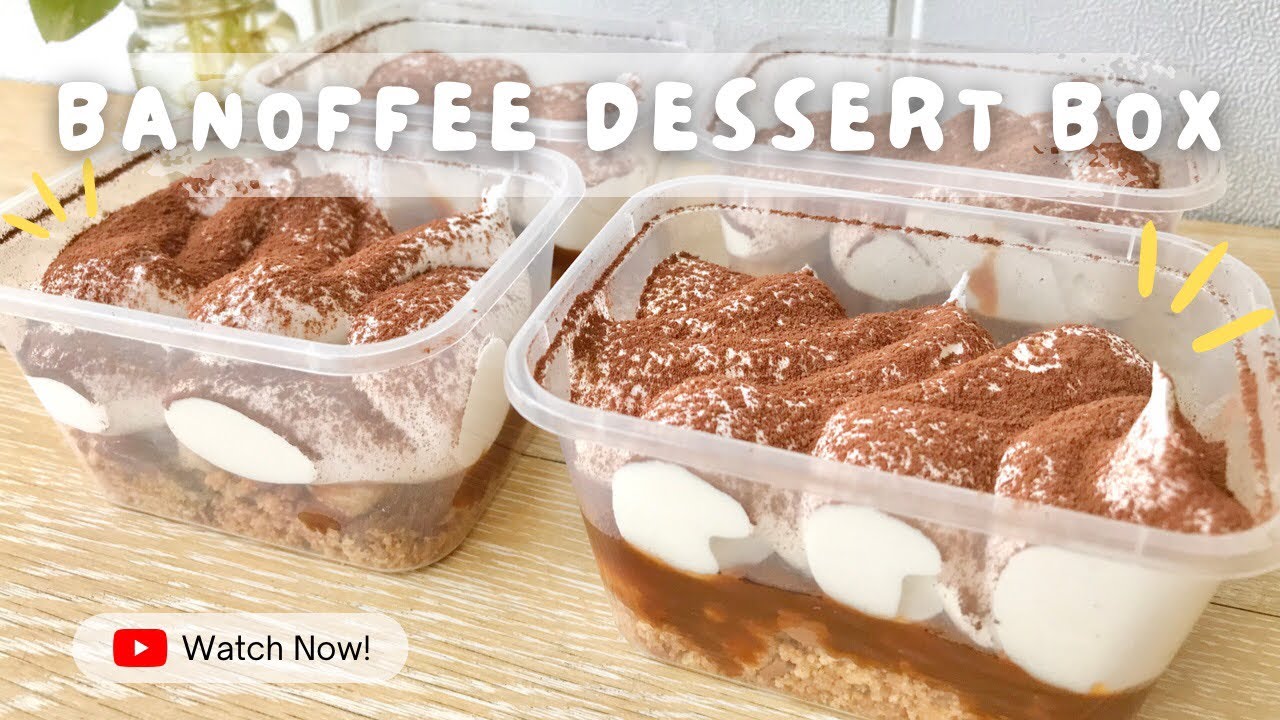Eps 10: Resep BANOFFEE DESSERT BOX, cocok untuk ide jualan - YouTube