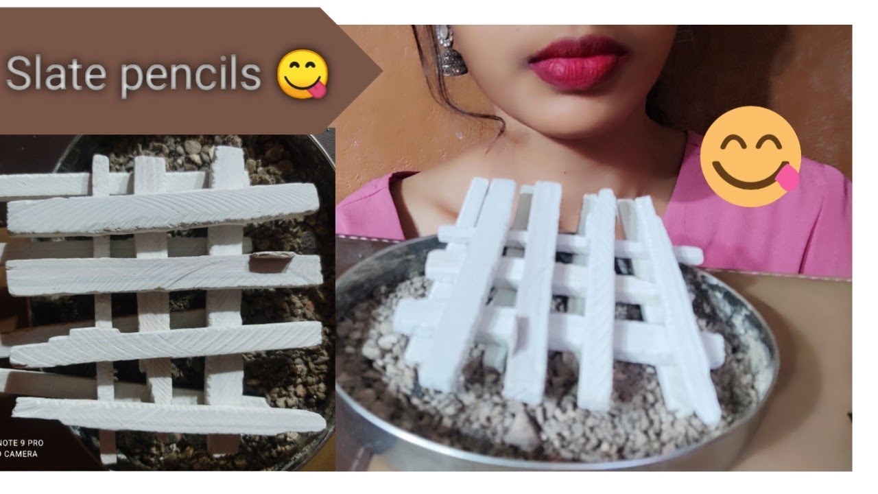 Eating Slate pencils / ASMR/ Loud &Fast Chrunch 😋. - YouTube