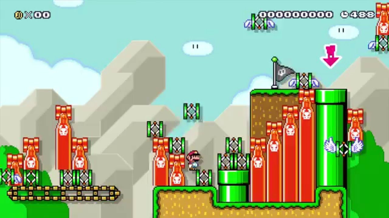 I hope you like trampolines [Mario Maker level] - YouTube