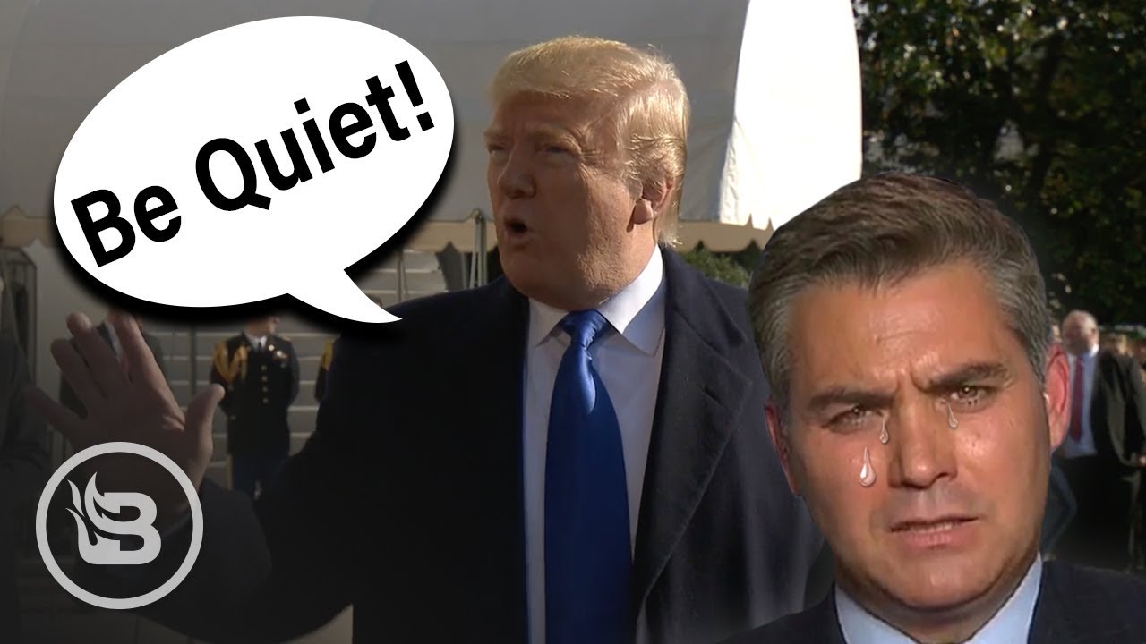 Trump Snaps at Media: "Be Quiet! Be Quiet!" - YouTube
