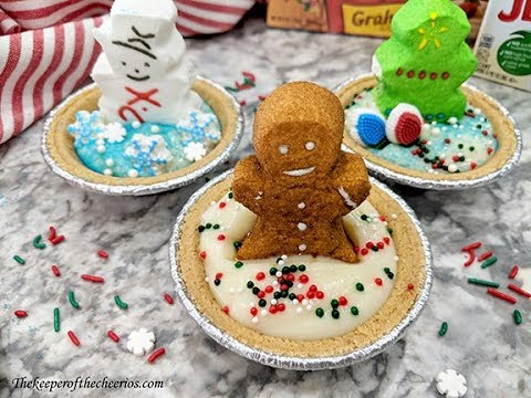 Christmas Pudding Pie Snow Globes - YouTube