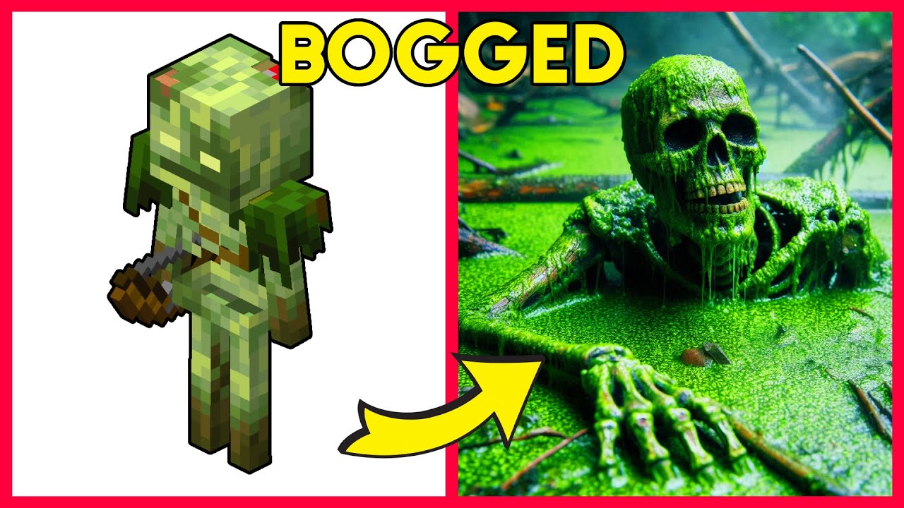 MINECRAFT EN LA VIDA REAL | MOBS DE MINECRAFT VS VIDA REAL | MINECRAFT ...