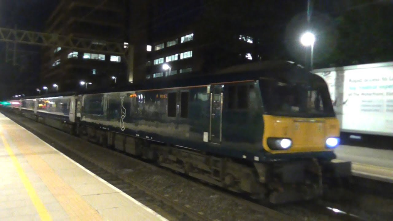 Caledonian Sleeper Class 92 with the Highland Sleeper service at ...
