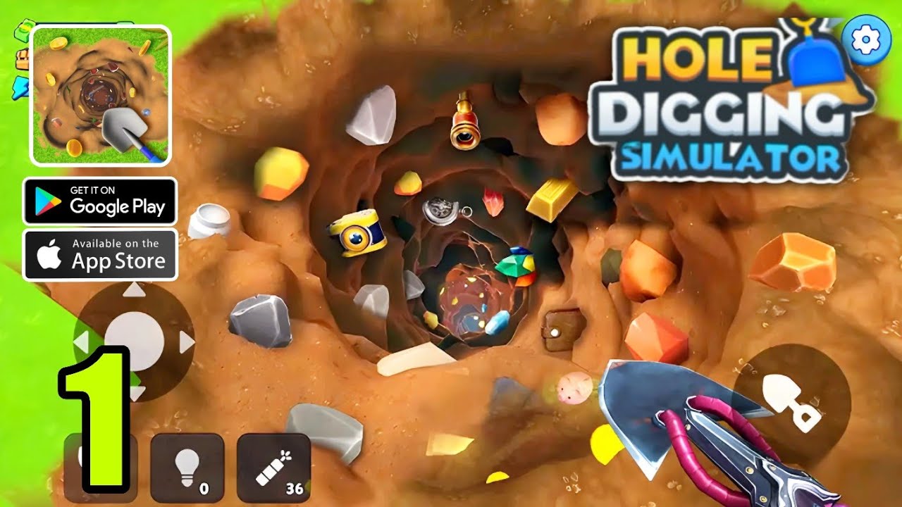 Hole Digging Simulator Gameplay (Android, iOS) - YouTube