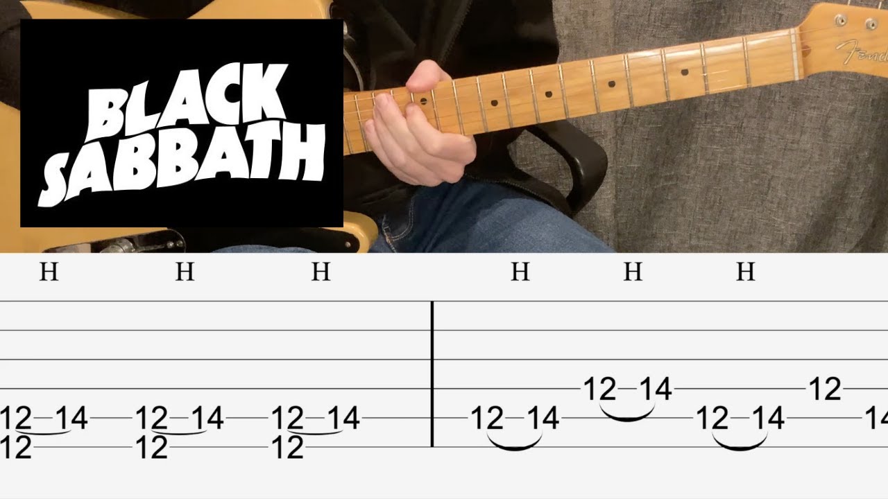 Black Sabbath Paranoid Riff Guitar Lesson *WITH TAB* - YouTube