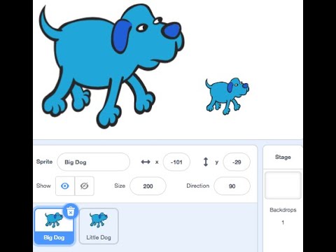 Scratch Coding - How to Change the name & size of your Sprite - YouTube