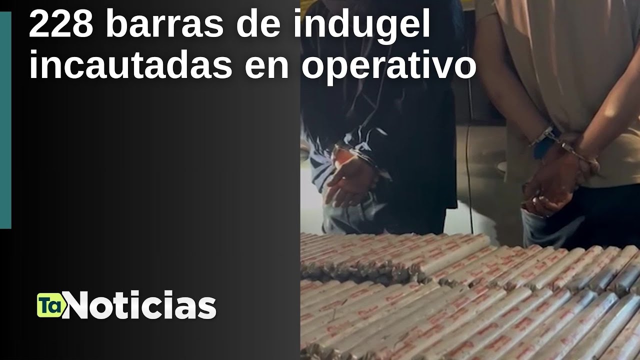 228 barras de indugel incautadas en operativo - Teleantioquia Noticias ...