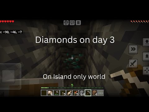 Mining diamonds | island survival episode 3. - YouTube